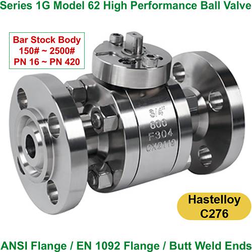 Hastelloy C276 Ball Valve Series 1G Model 62